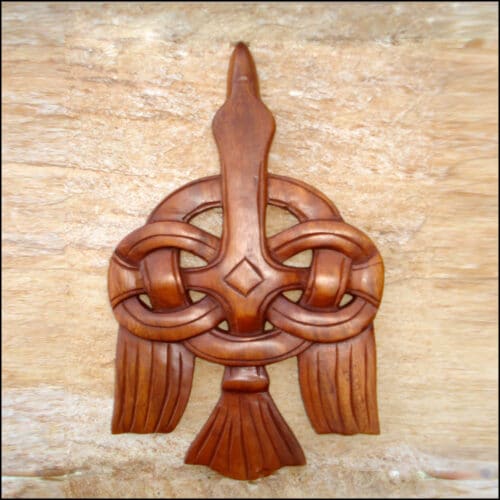 TH-03 Medium Thor's Hammer - Celtic, Viking and Lamp Woodcraft Carvings